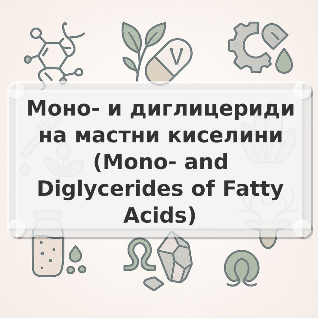 Моно- и диглицериди на мастни киселини (Mono- and Diglycerides of Fatty ...